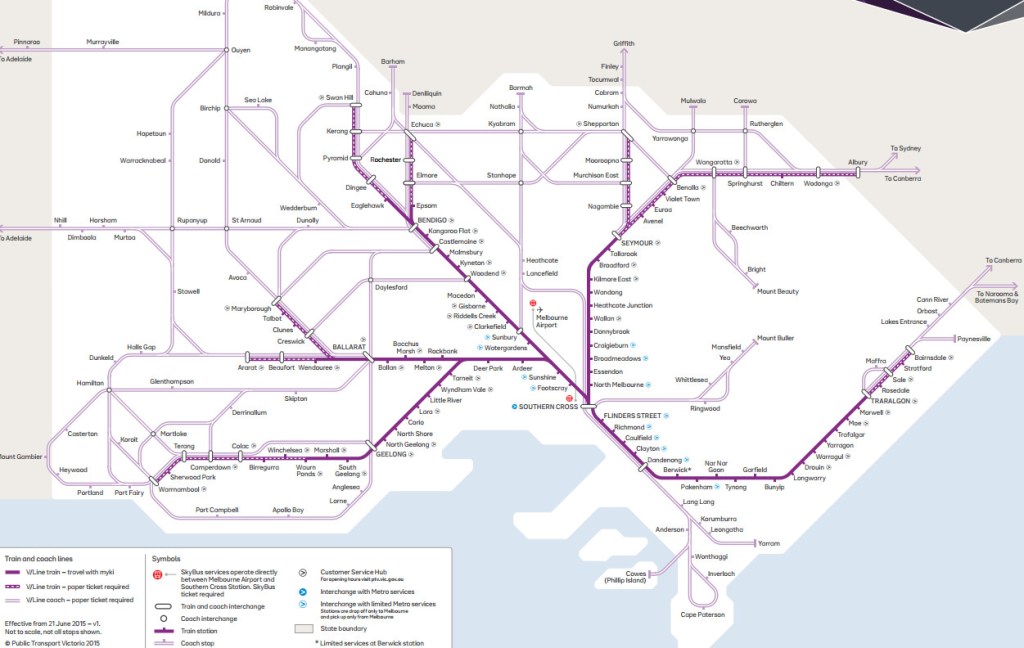 Travel in Victoria – via VLine – Andy's World Journeys